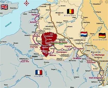 Le Chemin des Dames (16 avril 1917)